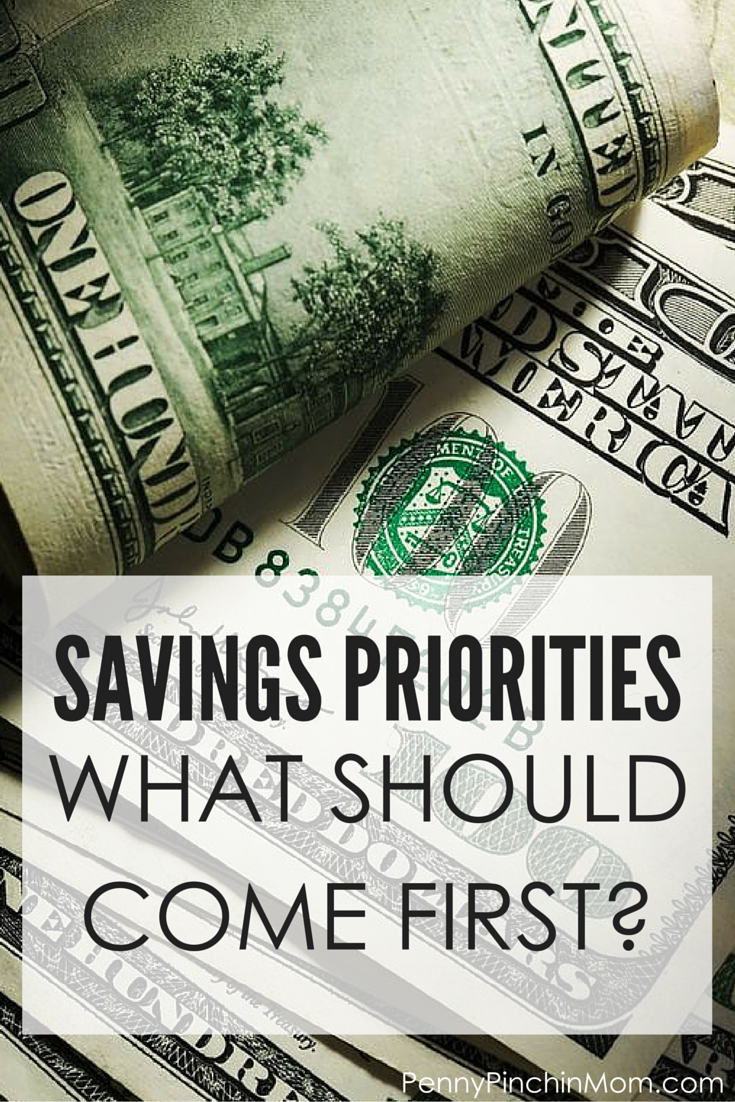Saving Priorities. Which Savings Ideas Come First