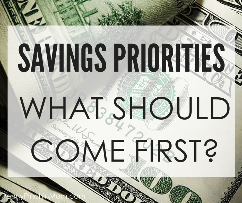 Saving Priorities. Which Savings Ideas Come First