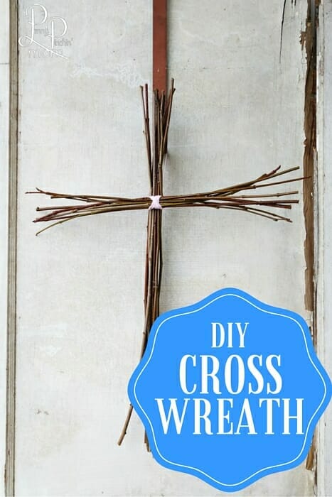 DIY Cross Wreath - Easy Front Door Project for Lent or Easter