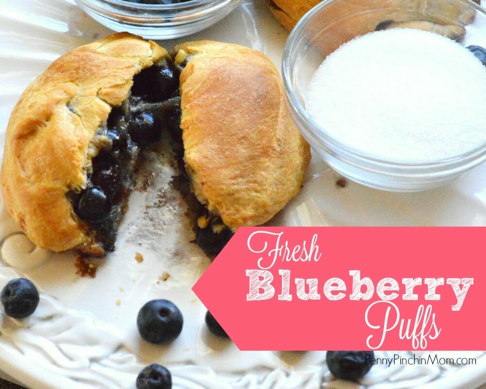 Fresh Blueberry Puffs - Simple Breakfast Recipe Idea