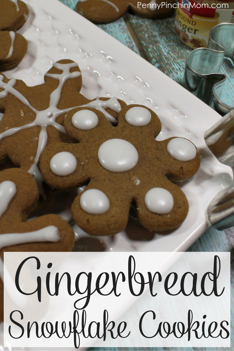 Gingerbread Snowflake Cookies - Christmas Cookies