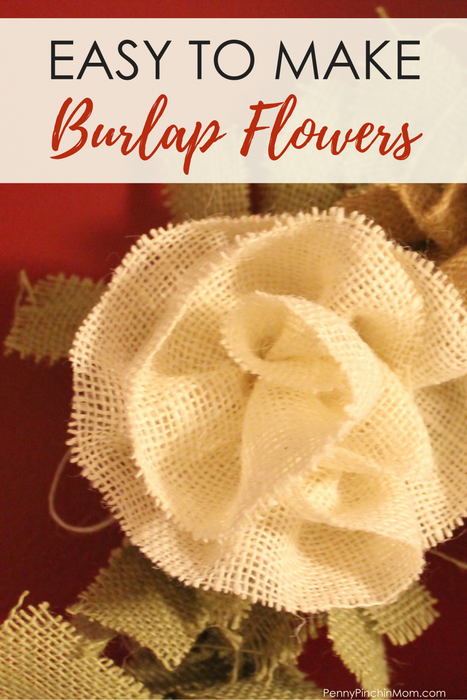 How to make easy DIY Burlap Flowers (in less than 3 minutes)