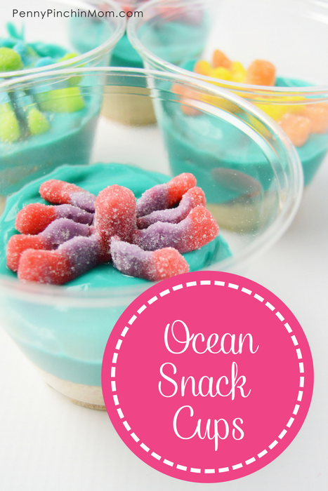 Ocean Snack Cups | Easy under-the-sea food that kids will love!